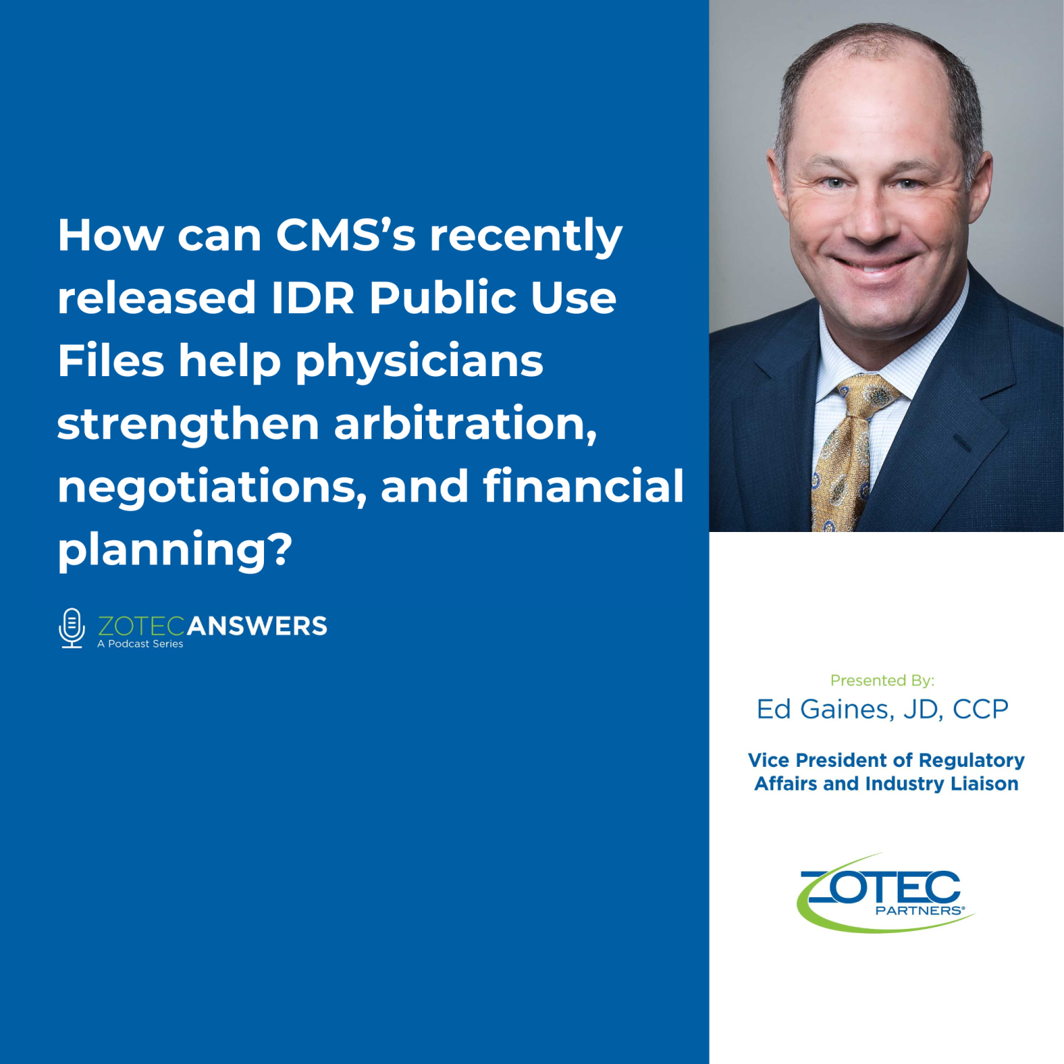 How can CMS's IDR Public Use Files help physicians?